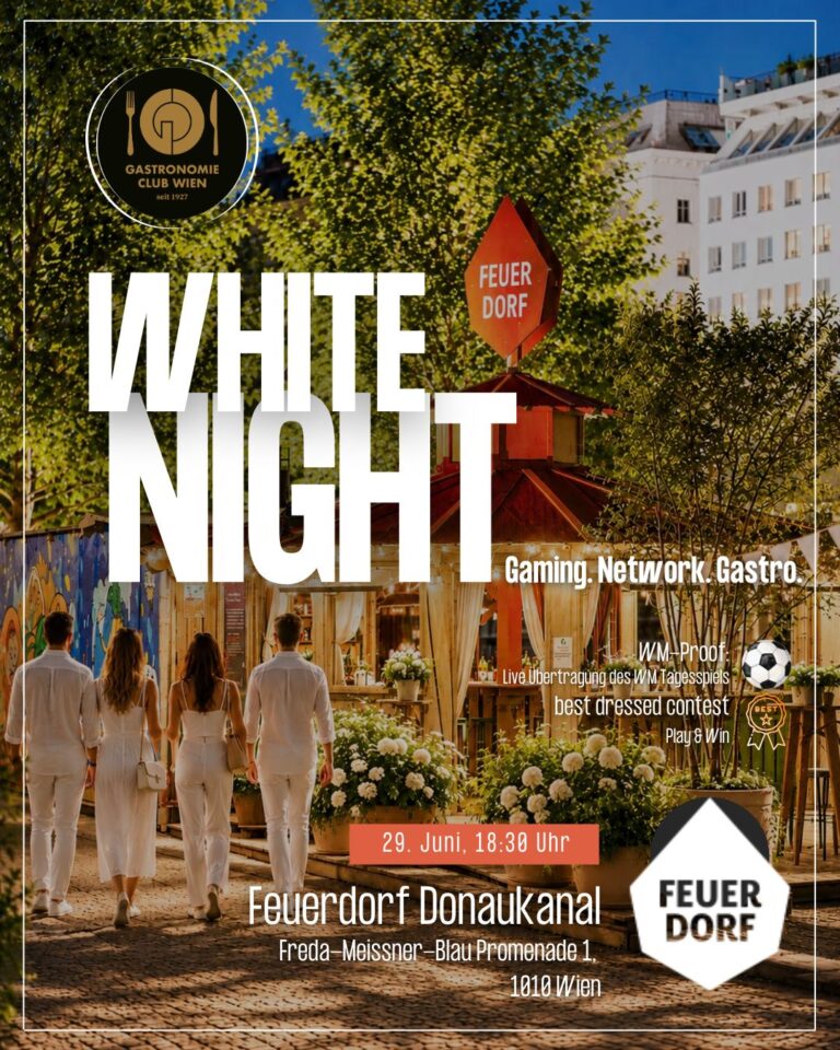 Gastronomie Club Wien lädt zur White Night ins Feuerdorf
